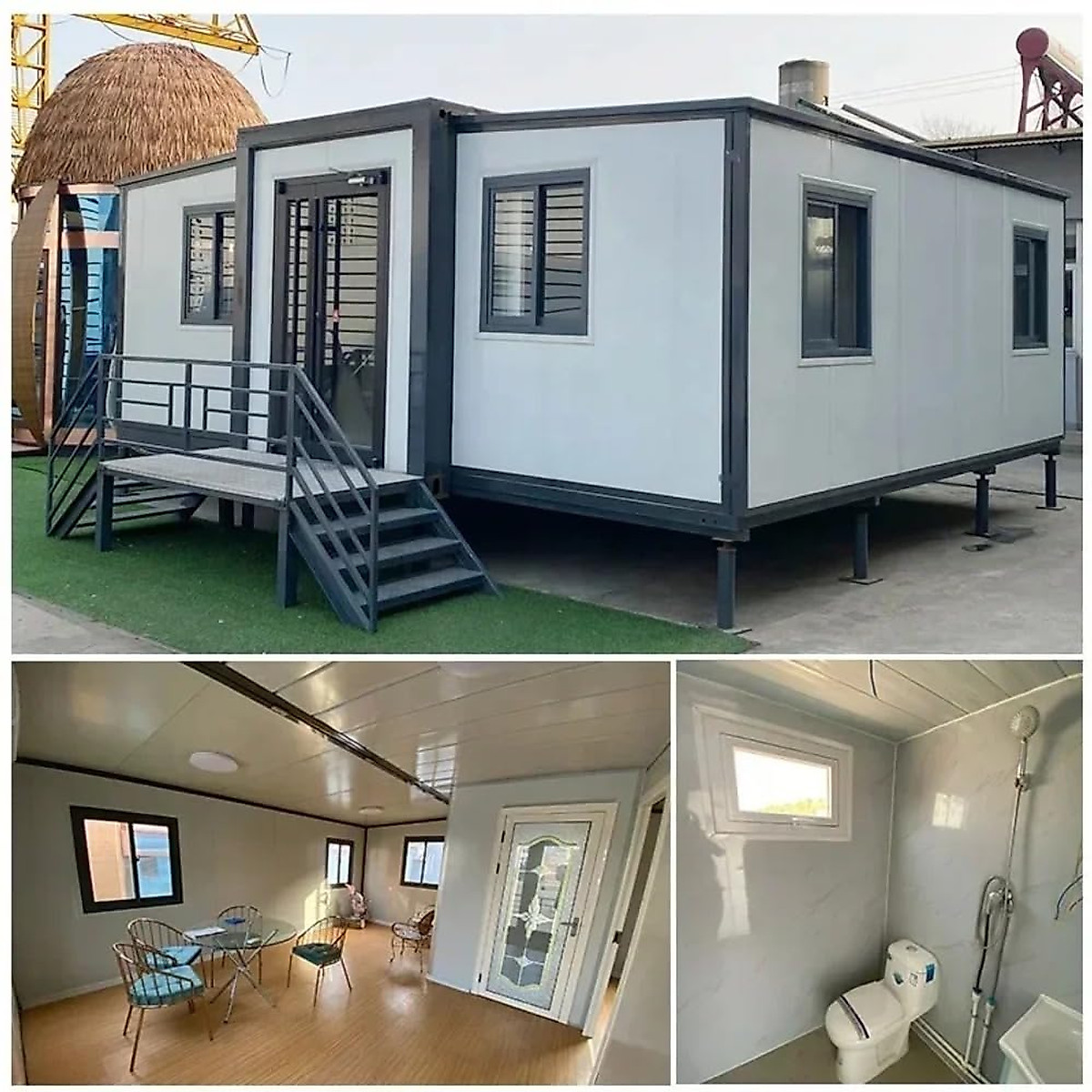 Model Luxury Extension Two Bedroom Scontainer Piece Expandable Flat Packing Structure Prefabricated Miniature Folding House