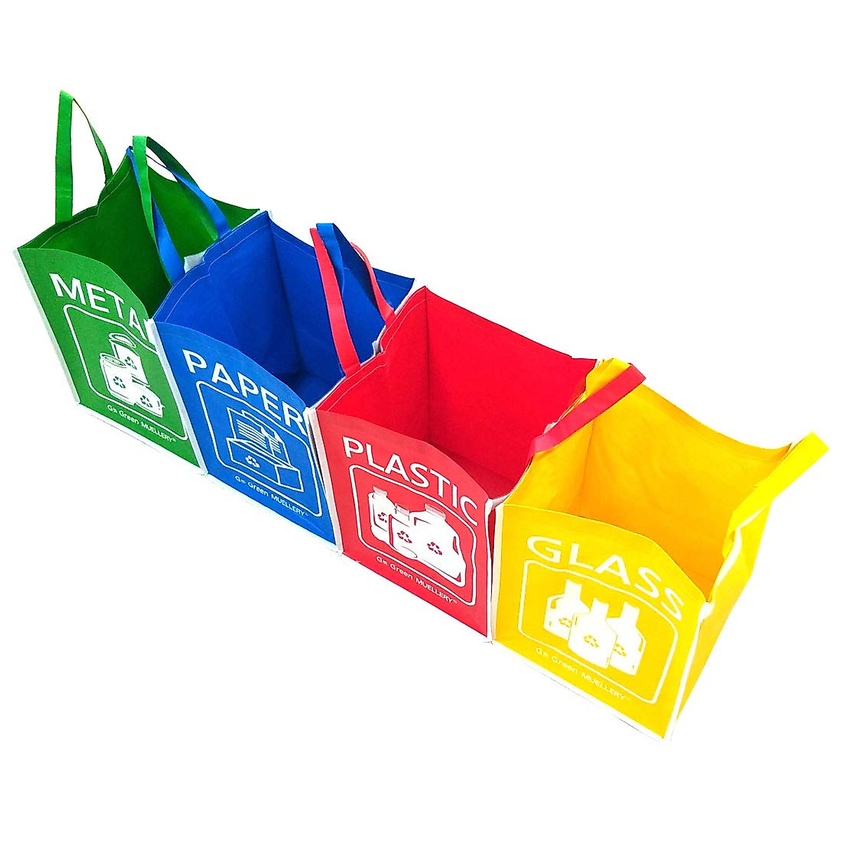 GARASANI 4 Pack Waterproof Separate Recycle Bag Waste Baskets (D Type)