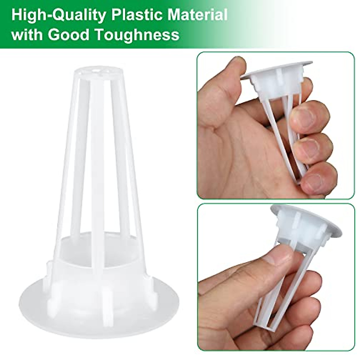 EATHEATY 100PCS Hydroponic Seed Basket, Seed Pods for Hydroponic Garden Compatible with Grow Sponges, Replacement Growing Plant Pods Seed Containers for Hydroponic Growing System (No Sponges)