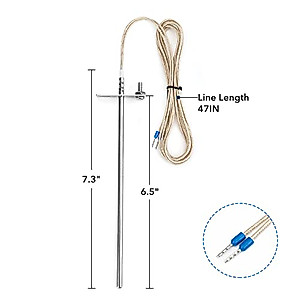 Stanbroil RTD Temperature Probe Sensor Replacement for Traeger Pellet Grills (Except PTG)