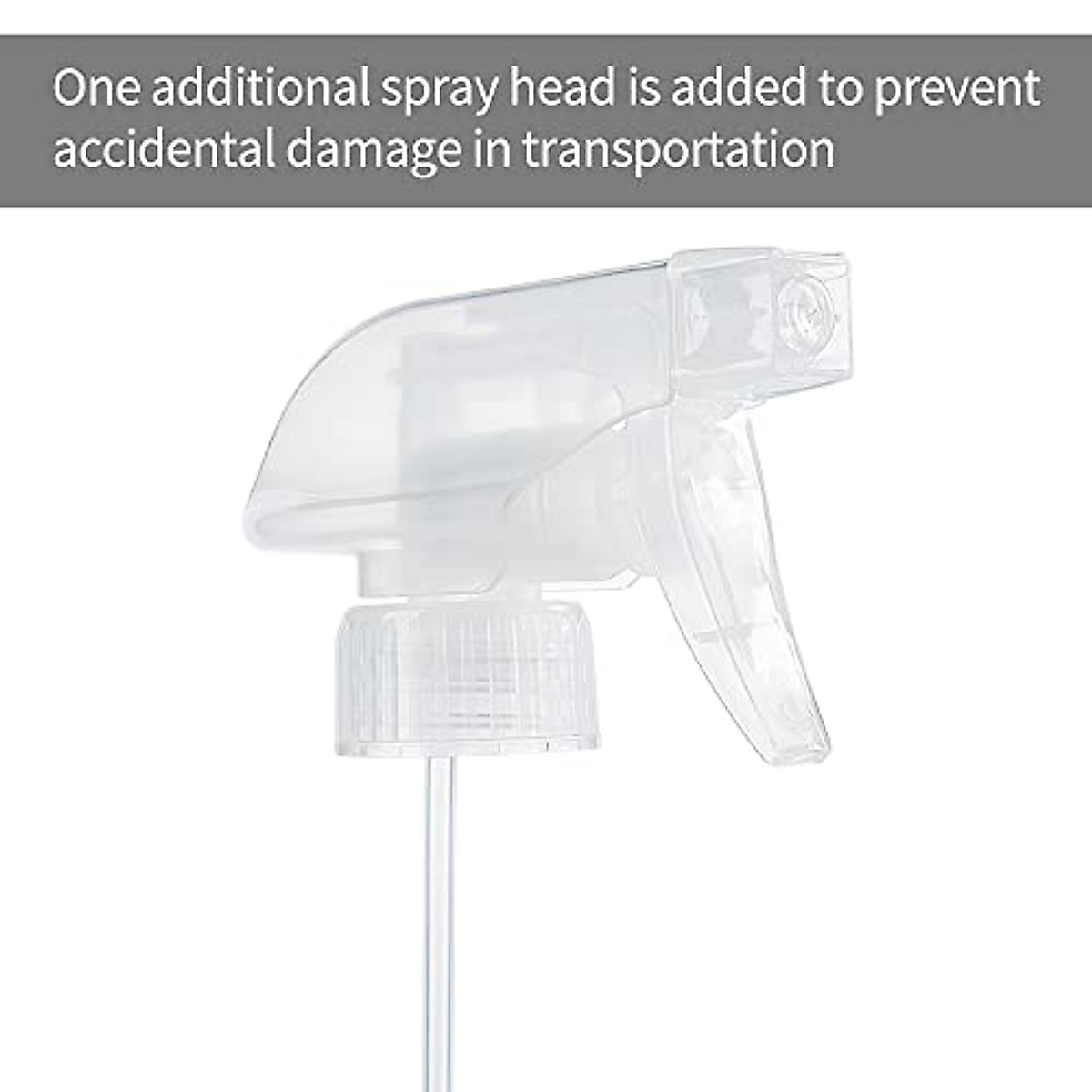 MOSURS Empty Clear Glass Spray Bottles with Silicone Sleeve Protection, Refillable 16 oz Containers for Cleaning Solutions, Essential Oils and Misting Plants with Adjustable Nozzle-3PCS (3, 16 oz)