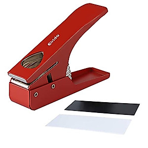 Guitar Picks Maker Picks Puncher Cutter with 2 PCS Starter Strip Sheets by Elrido - DIY Guitar Picks Punch Perfectly Cut Guitar Pick Every Time Cutter Professional Make Picks for Guitar Players