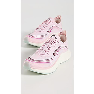 APL: Athletic Propulsion Labs Women's Streamline Sneakers, Bleached Pink/Burgundy/White, 10.5 Medium US