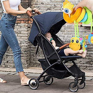 AIPINQI Spiral Activity Toy, Baby Car Seat Toys,Bed Stroller Toy Comfortable spiral car seat toy for infants colorful Hanging Toys for Car Seat