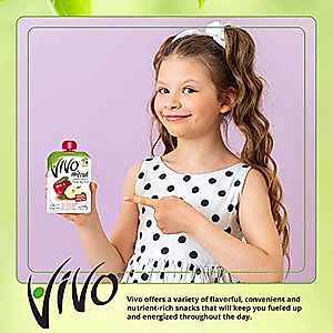 Vivo Mifrut Pear Puree Pouch / Compota de Pera - Convenient Fruit Pouches with Real Pear Puree for Snack Time or as Part of a Meal, Fruit Snack Pouch with Pear Puree, 1 Whole Fruit Portion Per Pouch (18-Pack)