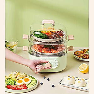 Large Capacity Electric Steamer Multi-function Household 2-layer Electric Steamer Food Steamer