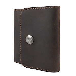 Hide & Drink, Fishing Lure Wallet for Hooks, Squid Jig Organizer - Handmade from Full Grain Leather - Bourbon Brown