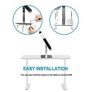 woleyi Anti-Theft Desktop Tablet Kiosk Stand Holder, Heavy Duty Countertop Tablet POS Display Mount with Security Lock and Key, Compatible with iPad Pro/Air/Mini, Galaxy Tabs, More 7-11" Tablets