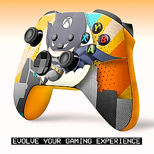Baby batmen Vengeance Customised Wireless Controller for Xbox by BCB. Original Xbox Controller Compatible with Xbox One/Series X & S Console. Customized with Water Transfer Printing (Not a Skin)