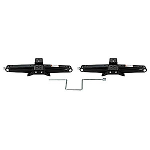 Quick Products QP-RVJ-S24 RV Stabilizing and Leveling Scissor Jack, 5,000 lbs. Max, 24" - Pair, Silver