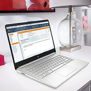 HP 2022 14" FHD IPS Display Laptop, AMD Ryzen 3-3250U, 32GB RAM, 1TB PCIe SSD, AMD Radeon Graphics, True Vision HD Camera, Wi-Fi 5 and Bluetooth, Windows 11 S, Silver, 32GB Snow Bell USB Card