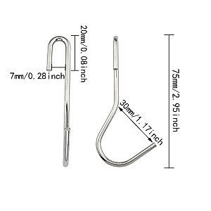 ITROLLE 10PCS Heavy Duty S Hooks Pot Hooks Pan Rack Holder Hooks, 90 Degree Twist Angled Hooks, Pot Rack Hooks, Angled pot S hook for Hanging Kitchen Utensils Pots Pans Clothes Bags Towels Plants