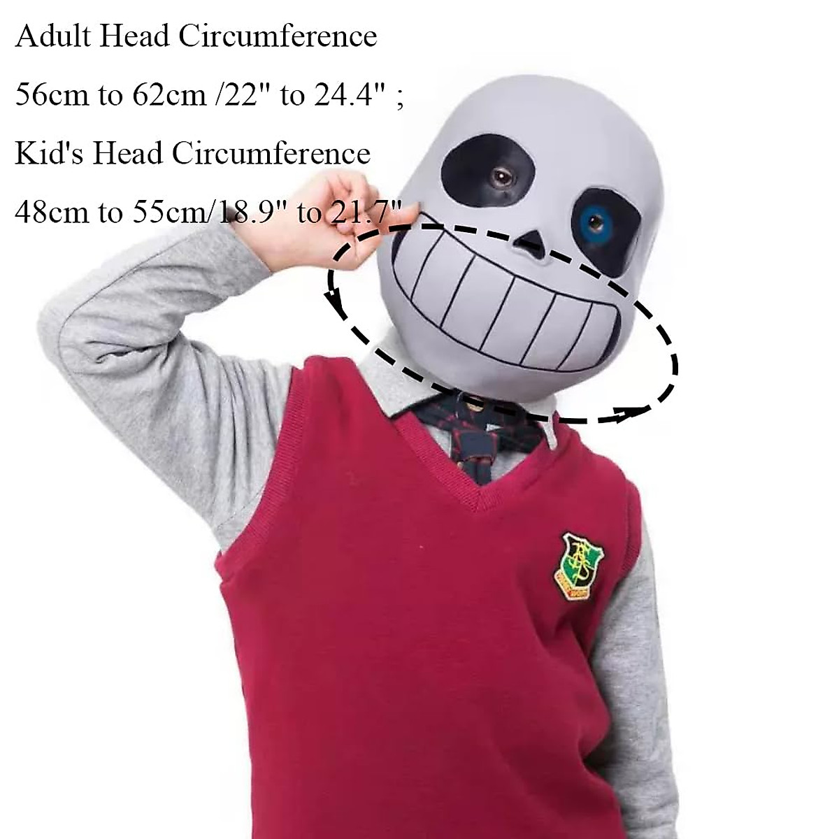 Day Vacation Deluxe Latex Full Head Hood Masque Halloween Adult and Kid's Costume Accessory