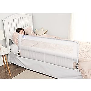 Regalo Hideaway 54-Inch Extra Long Bed Rail Guard, with Reinforced Anchor Safety System