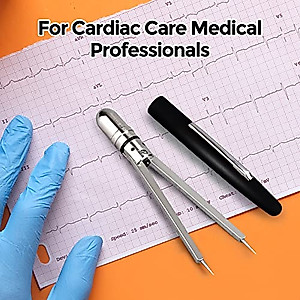 Ultrassist EKG Caliper Pen, ECG Calipers for Nurses, Black EKG Caliper Cardiology, Electrocardiogram Measuring Tool
