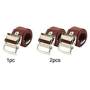 Leg Band Strap, 1 Pair Adjustable Comfort Drywall Home Improvement Stilts Firm Leg Band Straps Loop for Men and Women, Replacement Part for Stilts, Brown(Size:2pcs)