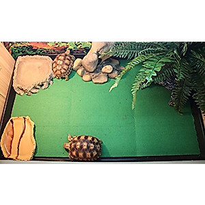 Tfwadmx Reptile Carpet Mat Substrate Liner Bedding Reptile Supplies for Terrarium Lizards Snakes Bearded Dragon Gecko Chamelon Turtles Iguana (39"X20")
