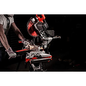 XtremepowerUS 12-Inch Sliding Compound Miter Saw, Blades, Precision Cut Blade Guard Build-in Dust Bag