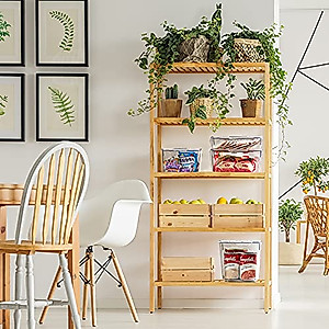 EZOWare 6 Pack Stackable Clear Refrigerator Organizer Bins with Lid, Narrow Plastic Storage Box Containers Ideal for Kitchen Cabinet, Pantry Organization, Fridge, Freezer - 2 Sizes