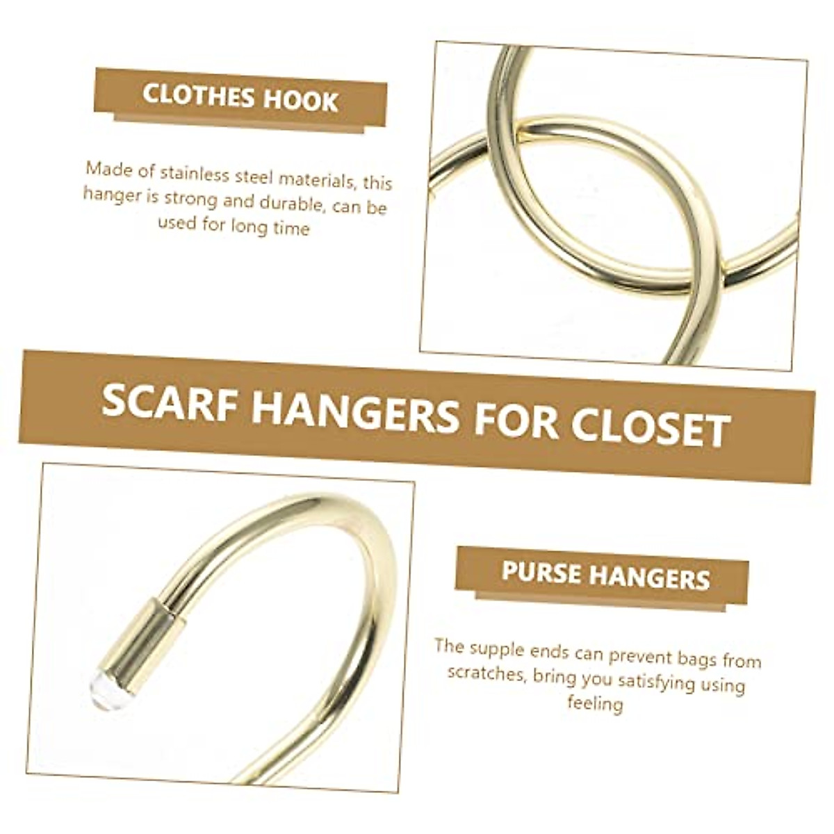 NOLITOY 8 Pcs s Hook Over Door Hanger Belt Hooks for Closet Hooks for Bags Wardrobe Bag Hanger Purse Hook Door Purse Hanger Closet Purse Hanger Bag Type Stainless Steel Pole Hook