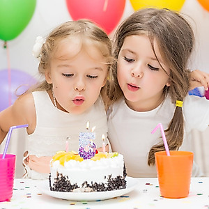 Birthday Candles Number 10 Candle, Butterfly 10th Birthday Decorations for Women/Girl, Purple Happy Birthday Candle for Cake, Handmade Sequin Numeral Candle Wedding Cake Topper Anniversary Party Decor