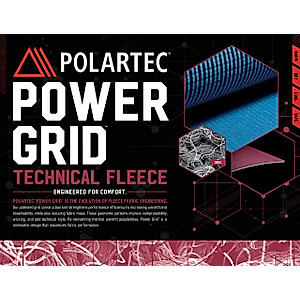 281Z Mens Thermal Lightweight Base Layer T-Shirt - Hiking Trekking Outdoor - Polartec Power Grid - Terrain Reliability Line (Black, X-Large)