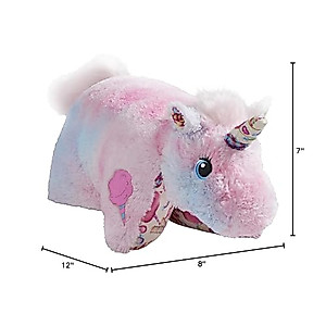 Pillow Pets 18” Sweet Scented Cotton Candy Unicorn Stuffed Animal Plush Toy, Pink