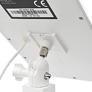 Holicfun Universal Solar Panel Gutter Mount for Ring, Arlo, Eufy, Wyze, Reolink Solar Panels and More (White)