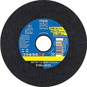 PFERD 69120939 Trennscheibe 1,0 mm Box Cutting disc, Trennscheiben 125 x 1,0 x 22,23 mm