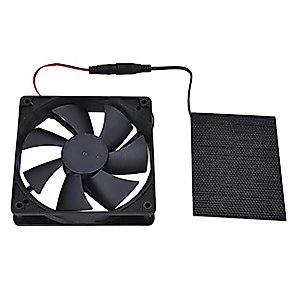 Arsor Solar Panel Fan Kit, 5V 3W Solar Panel Exhaust Fan 3000RPM Solar Powered Fan Kit Waterproof Mini Ventilator for Chicken Coops Pet House Greenhouse Camping Cooling Ventilation Window Exhaust