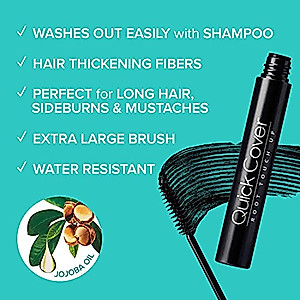 Kiss Colors Quick Cover Gray Hair Touch Up Brush Jet Black BGC04 (2pcs)