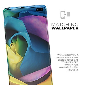 DesignSkinz Rainbow Dyed Rose V3 Protective Vinyl Decal Wrap Skin Cover Compatible with The Samsung Galaxy S20 (Screen Trim & Back Glass Skin)