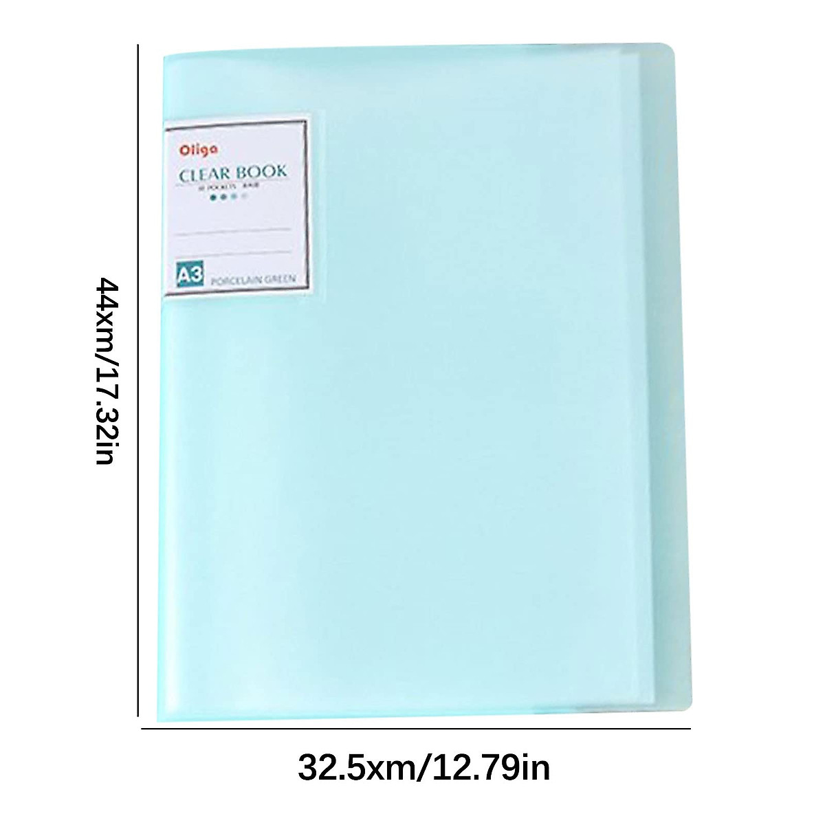 A3 30 Pags Diamond Painting Storage Book, Painting Storage Book Clear Pockets Sleeves Protectors Art Portfolio Book for 44x32.5x2cm Painting Presentation,Photo Pockets Photo Album Refill Page (Blue)