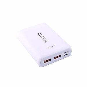 Bose QuietComfort 45 Wireless Noise Cancelling Headphones, White Smoke with Power Bank Charger