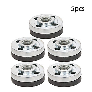 Utoolmart 5 Set Angle Grinder Spare Part Round Clamp Inner Outer Flange for Bosch -100