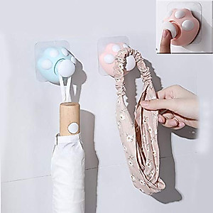 5 Pcs Heavy Duty Hooks Adhesive Cat Paw Wall Mounted, Wall Hooks for Hanging Decorations