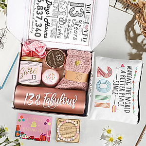 13th Birthday Gifts for Girls, Happy 13th Birthday Gift Ideas, 10 Pieces Unique 13th Birthday Gifts for Daughter, Niece, Granddaughter, 13th Birthday Gifts for Her, Official Teenager Birthday Gifts