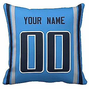 Tennessee Throw Pillow Custom Any Name and Number for Men Youth Boy Gift