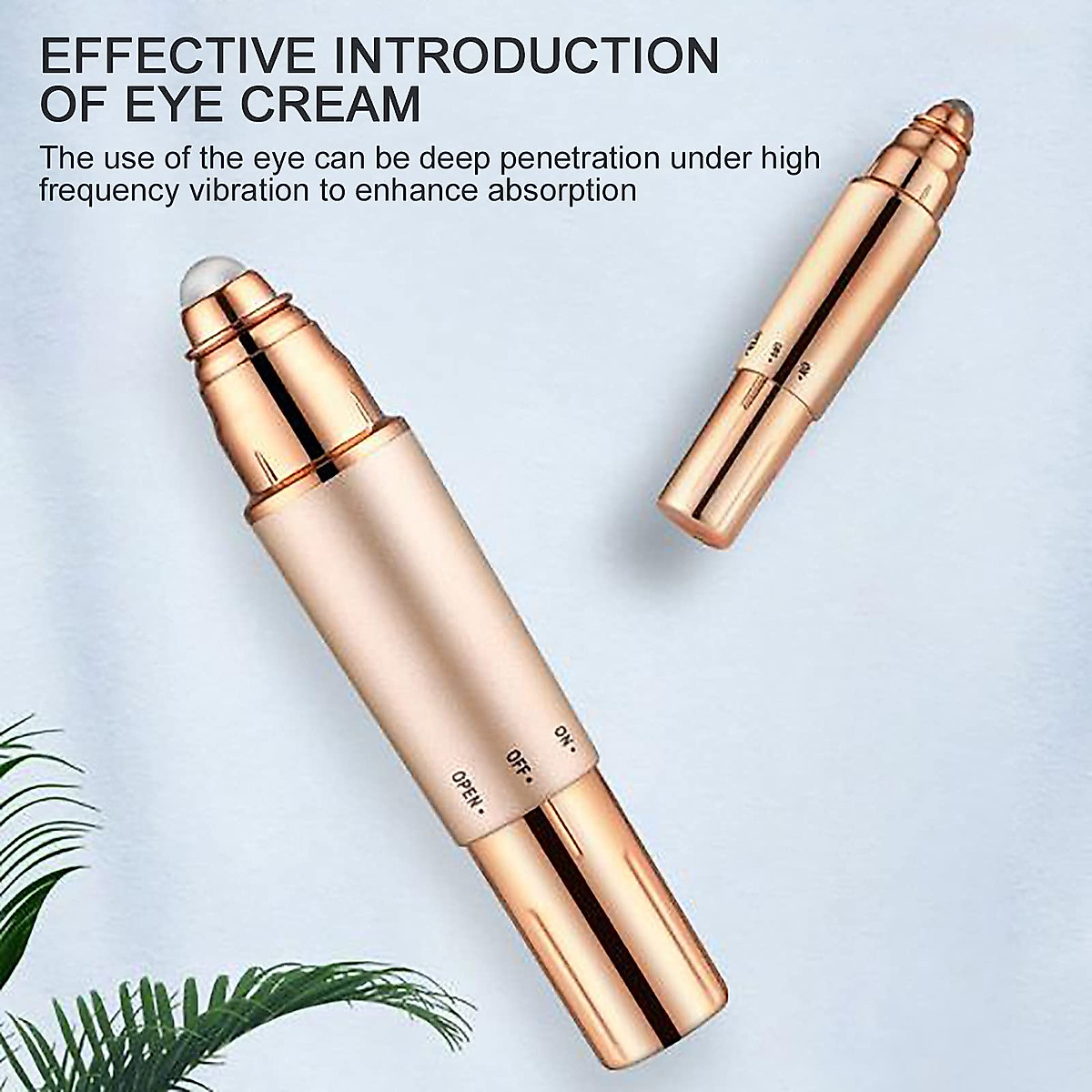 npkgvia Eye Dry Battery Easy Control and Use Home Beauty Device Male Dildo (Gold, One Size)