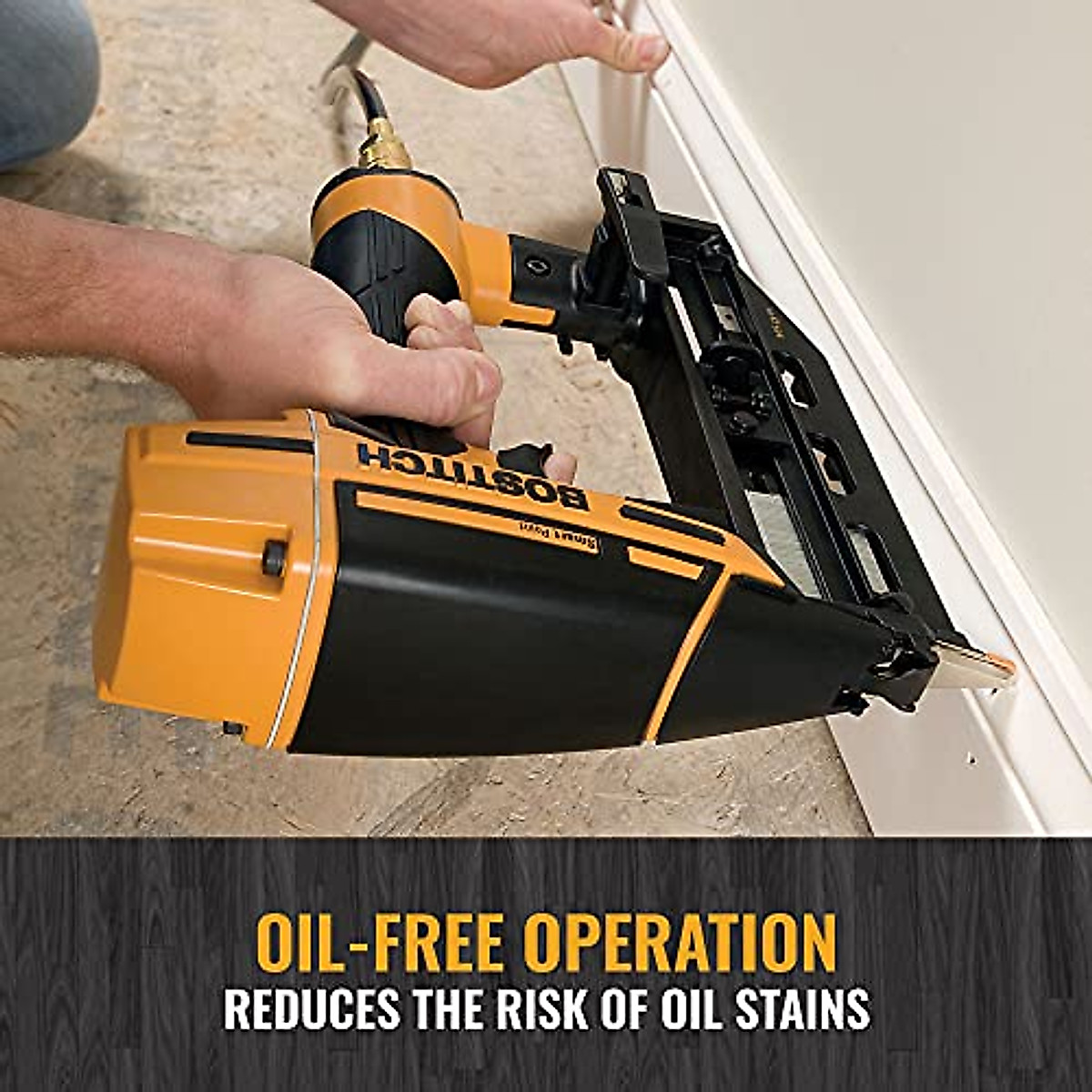 BOSTITCH Finish Nailer Kit, 16GA, Smart Point, Pneumatic (BTFP71917)