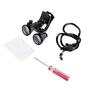 NSKI 3.5X420mm Binocular Plastic Clip Loupes DY-110 Lab Head Magnifier w/Clip-on