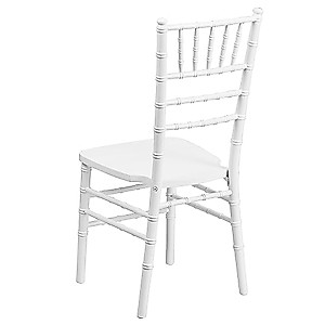 Flash Furniture HERCULES Series White Wood Chiavari Chair