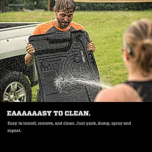 Husky Liners - Weatherbeater | Fits 2015 - 2024 Ford F-150 SuperCrew (includes 22 - 24 Lightning Models) w/o Fold Flat Storage - Front & 2nd Row Liner - Black, 3 pcs. | 94041