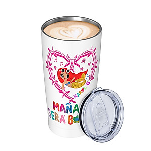 Kiserjens Stainless Steel Insulated Tumbler Vacuum Water Bottle Travel Cup Coffee Mug With Straw,Lid and Brush 20 oz