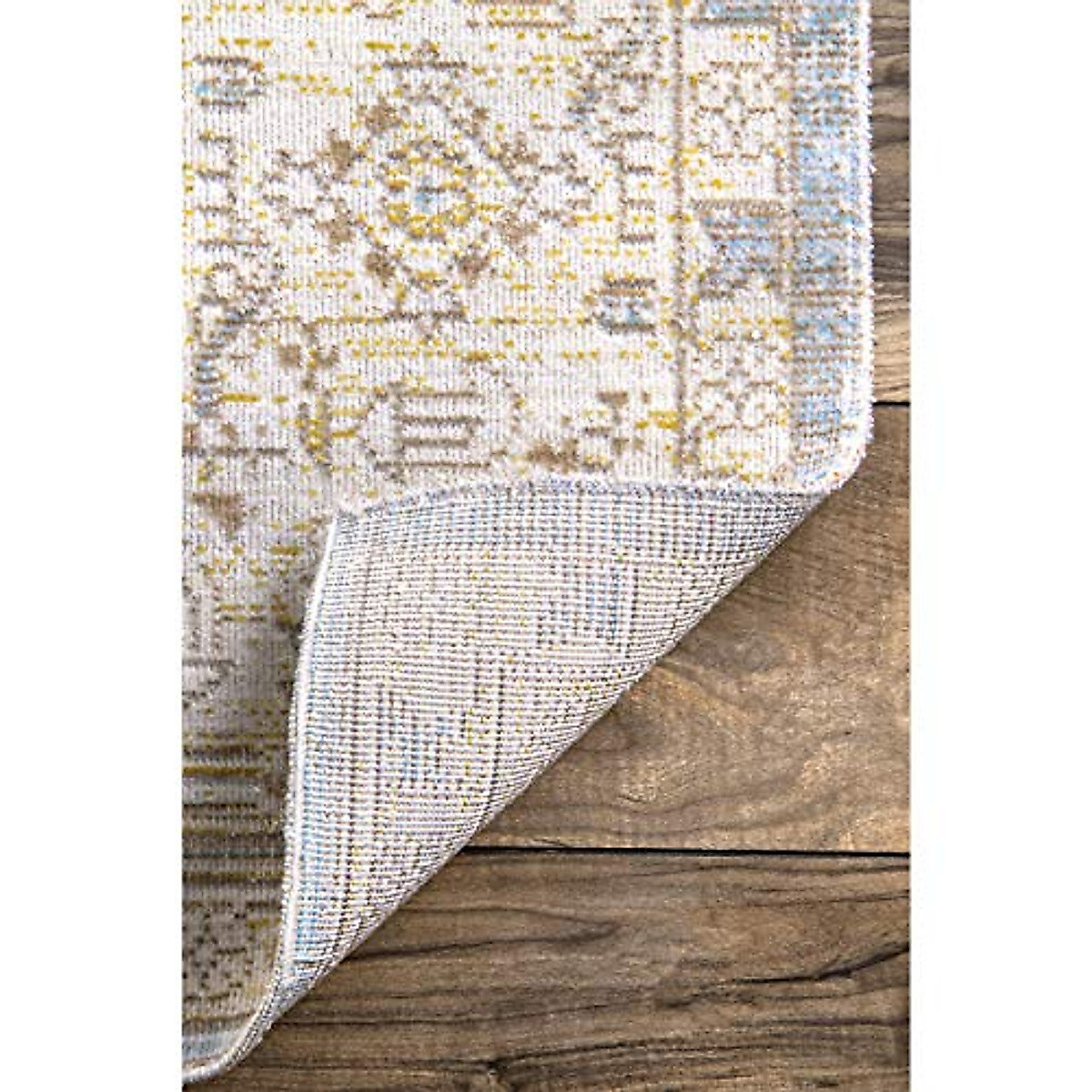 nuLOOM Arlene Vintage Medallion Area Rug, 4' 3" x 6' 6", Beige