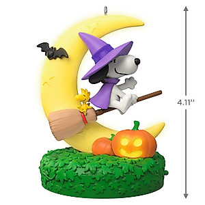 Hallmark Keepsake Halloween Ornament 2023, The Peanuts Gang Snoopy's Moonlit Mischief, Musical Ornament With Light, Gifts for Peanuts Fans