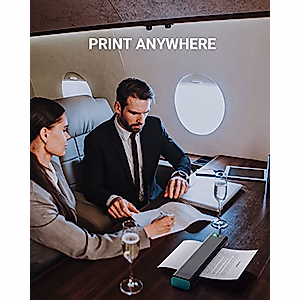 Portable Bluetooth Wireless Thermal Mobile-Printer - Compact Inkless Printer for Travel, Support Phone & Laptop, Small Printers for Home Use Vehicles Office School Tattoo Stencils(8.26"x 11.69")