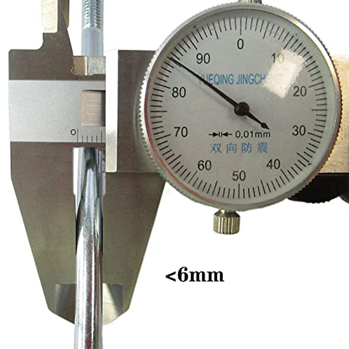 30Pcs Half Thread Hex Head M6 Lengthened Concave Carbon Steel for Gasoline Generator Garden Machine Lawn Mower (M6*170)