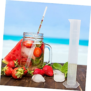 FELTECHELECTR 1 Set American Attenuation Meter Brewing Hydrometer Tester Brewing Tool Wine Makin Measuring Cylinder Hydrometer Test Jar Triple Scale Hydrometer Mead Hydrometer Plastic