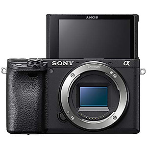 Sony ILCE-6400 a6400 Mirrorless APS-C Interchangeable-Lens Camera Bundle with Deco Gear Bag, 64GB Card, Photo Video Software and Replacement Battery